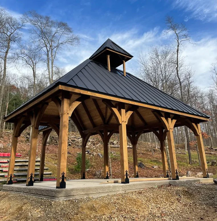 Handcrafted Timber Frame Pavilions | Honey Creek Timber Frame