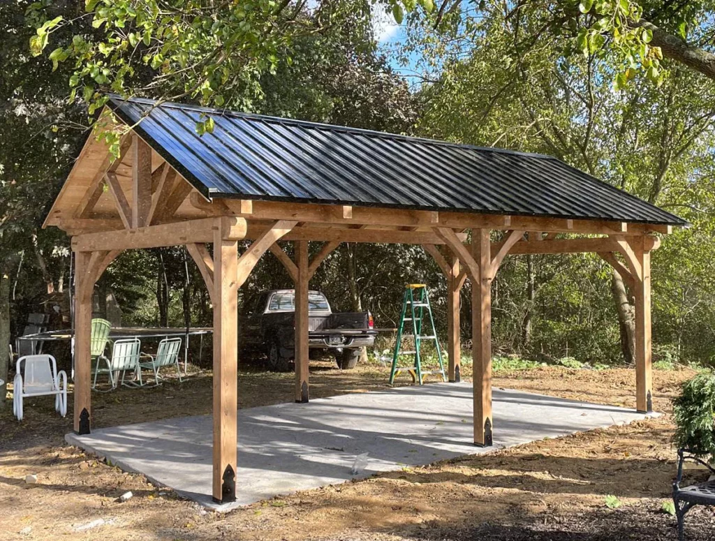 Handcrafted Timber Frame Pavilions | Honey Creek Timber Frame
