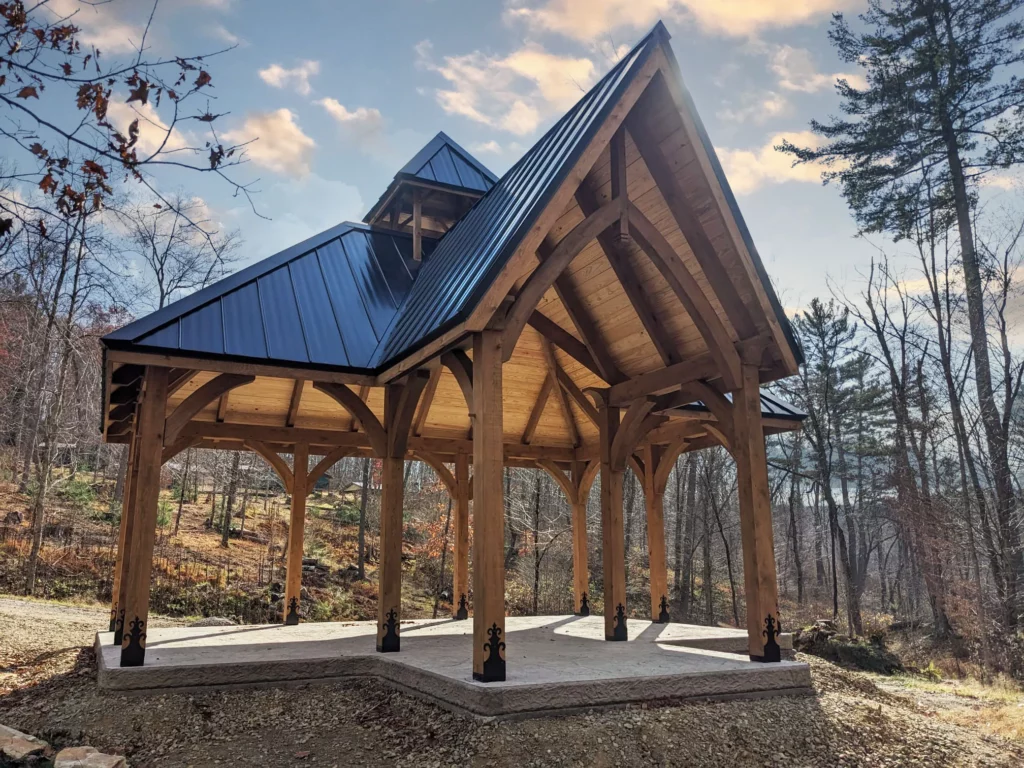 Handcrafted Timber Frame Pavilions | Honey Creek Timber Frame