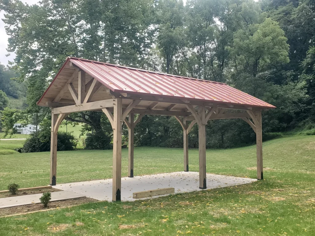 Handcrafted Timber Frame Pavilions | Honey Creek Timber Frame