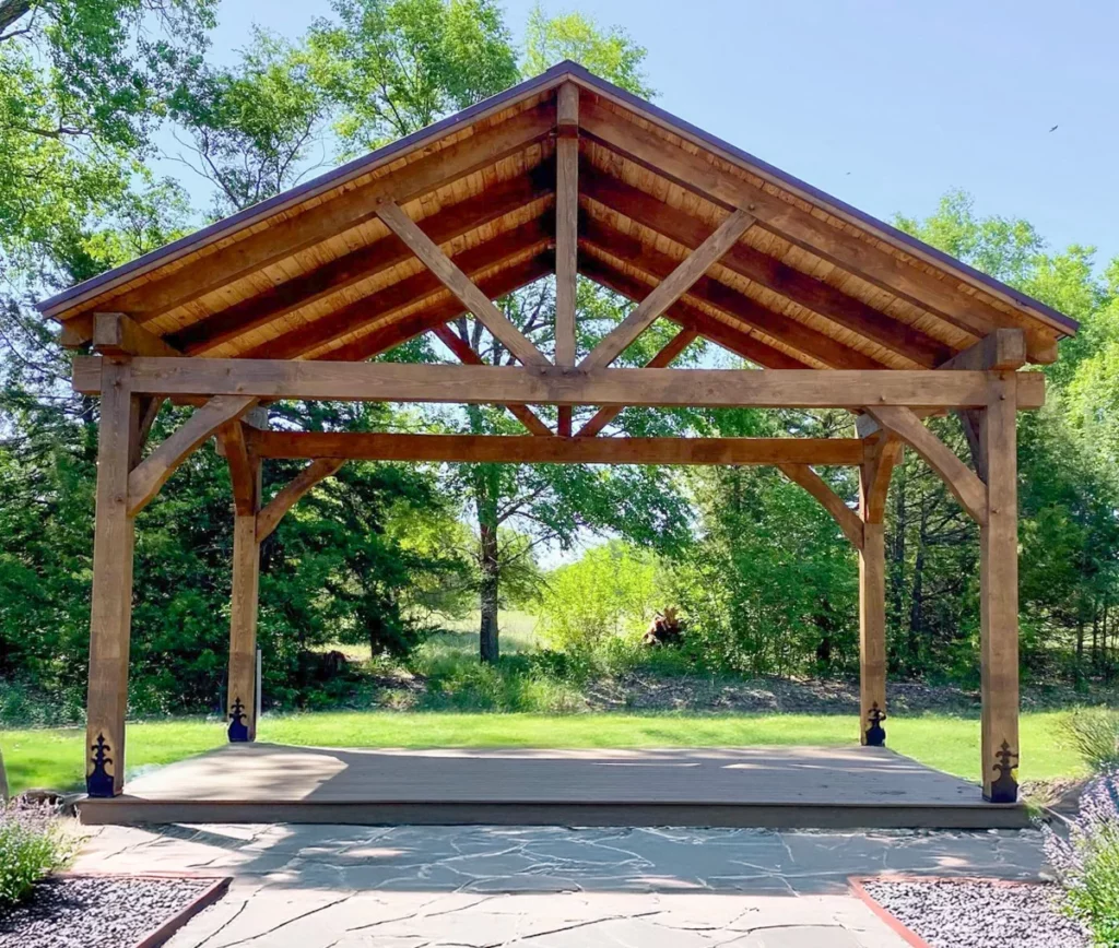Handcrafted Timber Frame Pavilions | Honey Creek Timber Frame