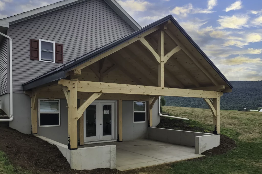 Custom Timber Frame Porches | Honey Creek Timber Frame